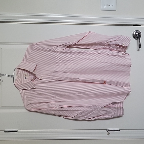 J. Crew | Shirts | Mens J Crew Pink Stripe Shirt | Poshmark